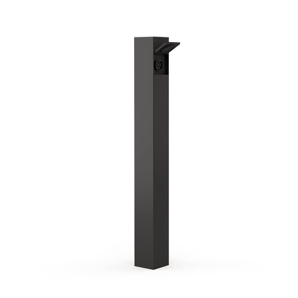 SMAPPEE EV ONE BLACK STANDALONE CHARGER 22KW 1 OR 3 PHASE WITH ANCHOR | Project Zero